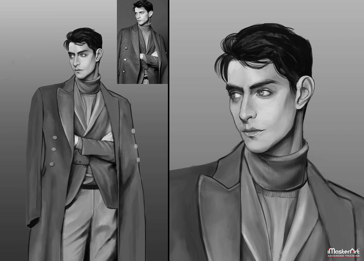 Male model by Francesca Dell'Utri - Advanced Digital Artist - iMasterArt